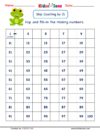 Grade 1 Math Number worksheets - Skip Counting by 1