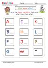 Missing Letter - What Comes After Worksheet #1 - KidzeZone