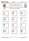 Kindergarten Missing Letter Worksheet - What Comes After