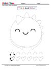 Princess Cartoon Trace and Color Worksheet : - KidzeZone