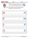 Kindergarten Missing Letter Worksheet - What Comes Before