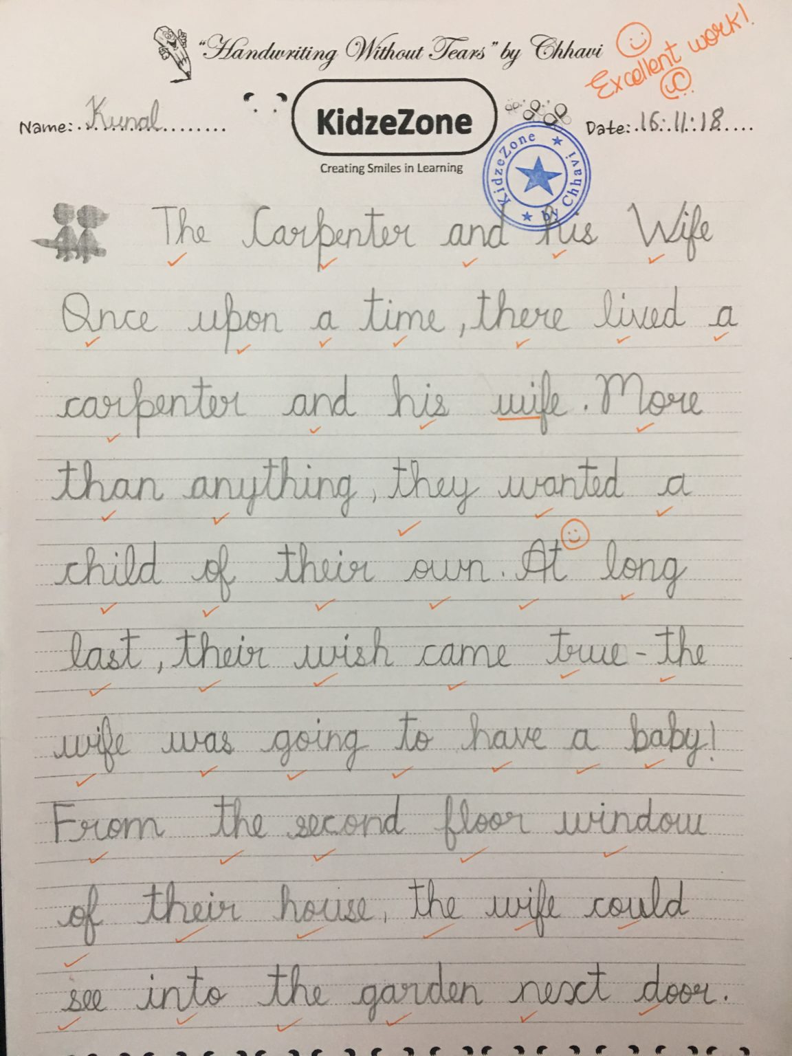 HandWriting Classes Fremont- KidzeZone