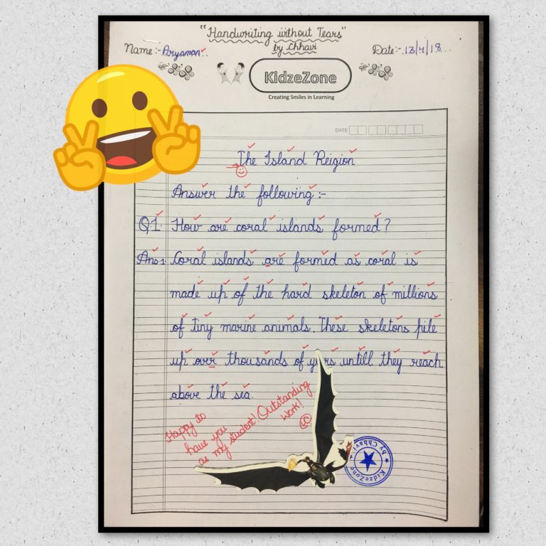 HandWriting Classes Fremont- KidzeZone